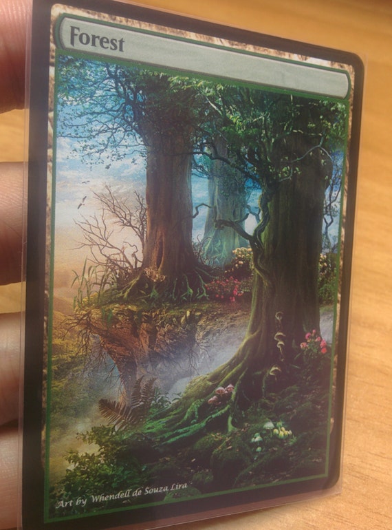 Card Games 1x Forest #3.1 Extended Textless Full Art Custom Altered ...