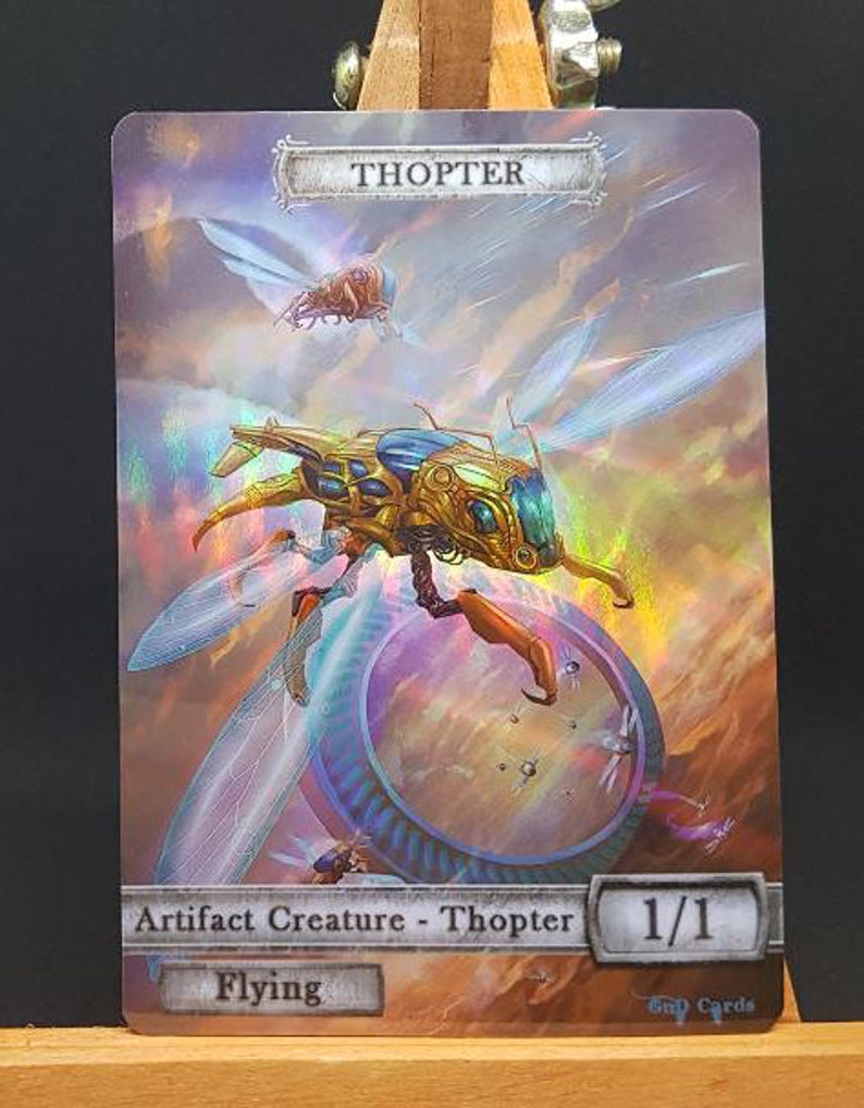 1x Thopter 4 FOIL LAMINATED Custom Altered Token | Etsy