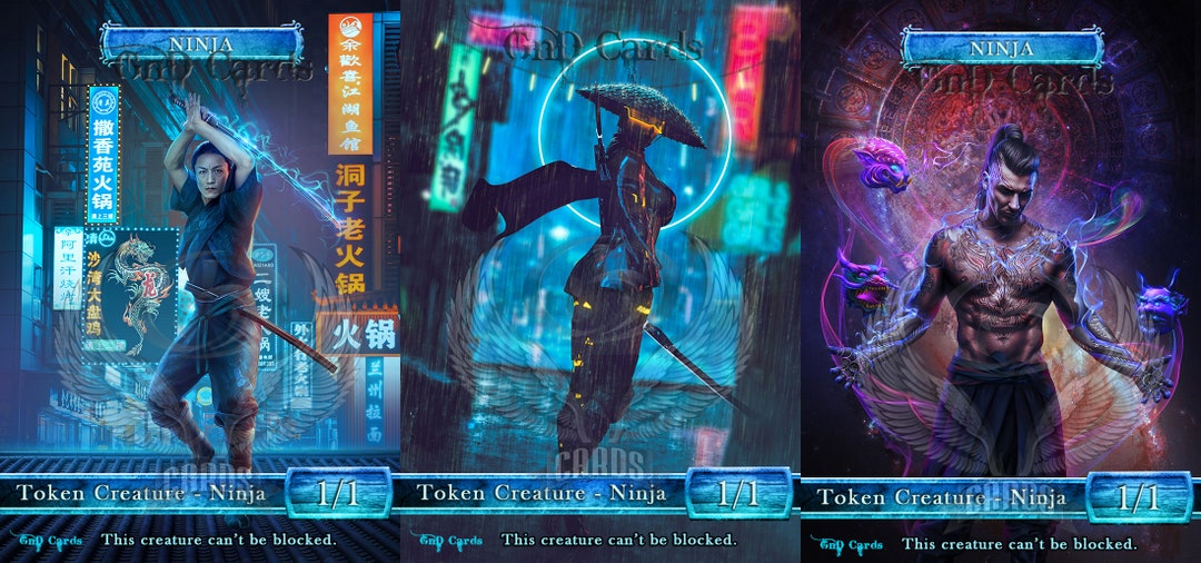 Ninja Pack TCG Tokens Custom Altered - Etsy