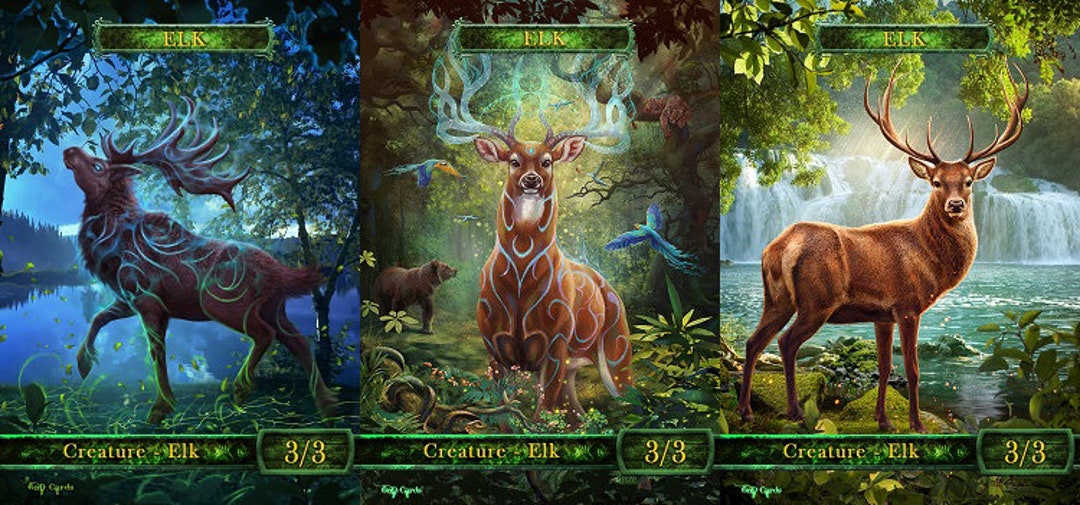Elk Pack TCG Tokens Custom Altered - Etsy