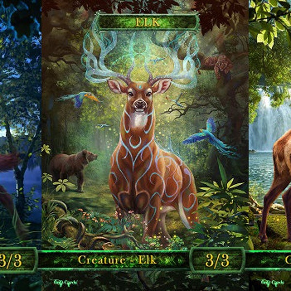 Mtg Elk Token - Etsy Canada