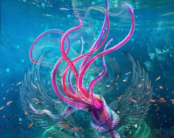 Squid Custom Token for Magic the Gathering, MTG - Etsy Sweden