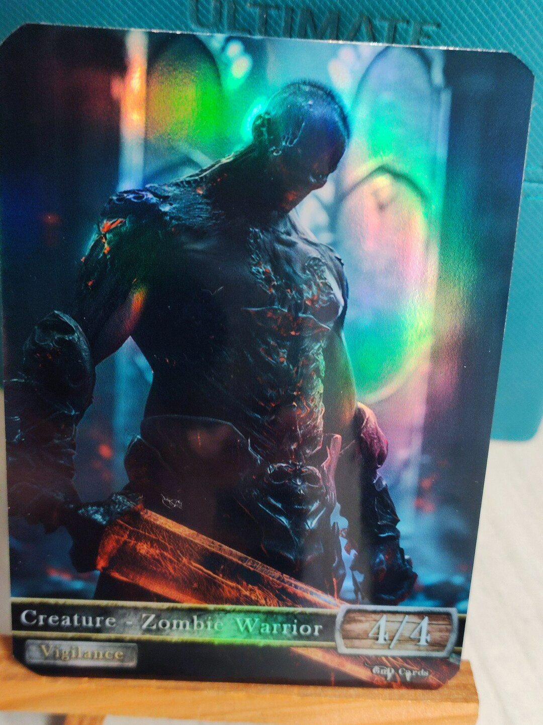 1x Zombie Warrior #3 *FOIL LAMINATED* Custom Altered Token - Etsy