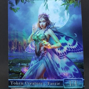 1x Blue Faerie #13 *FOIL LAMINATED* Custom Altered Token - Etsy