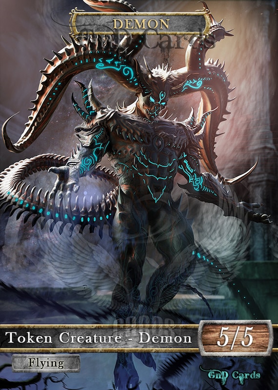 1x Demon 2 Custom Altered Token | Etsy