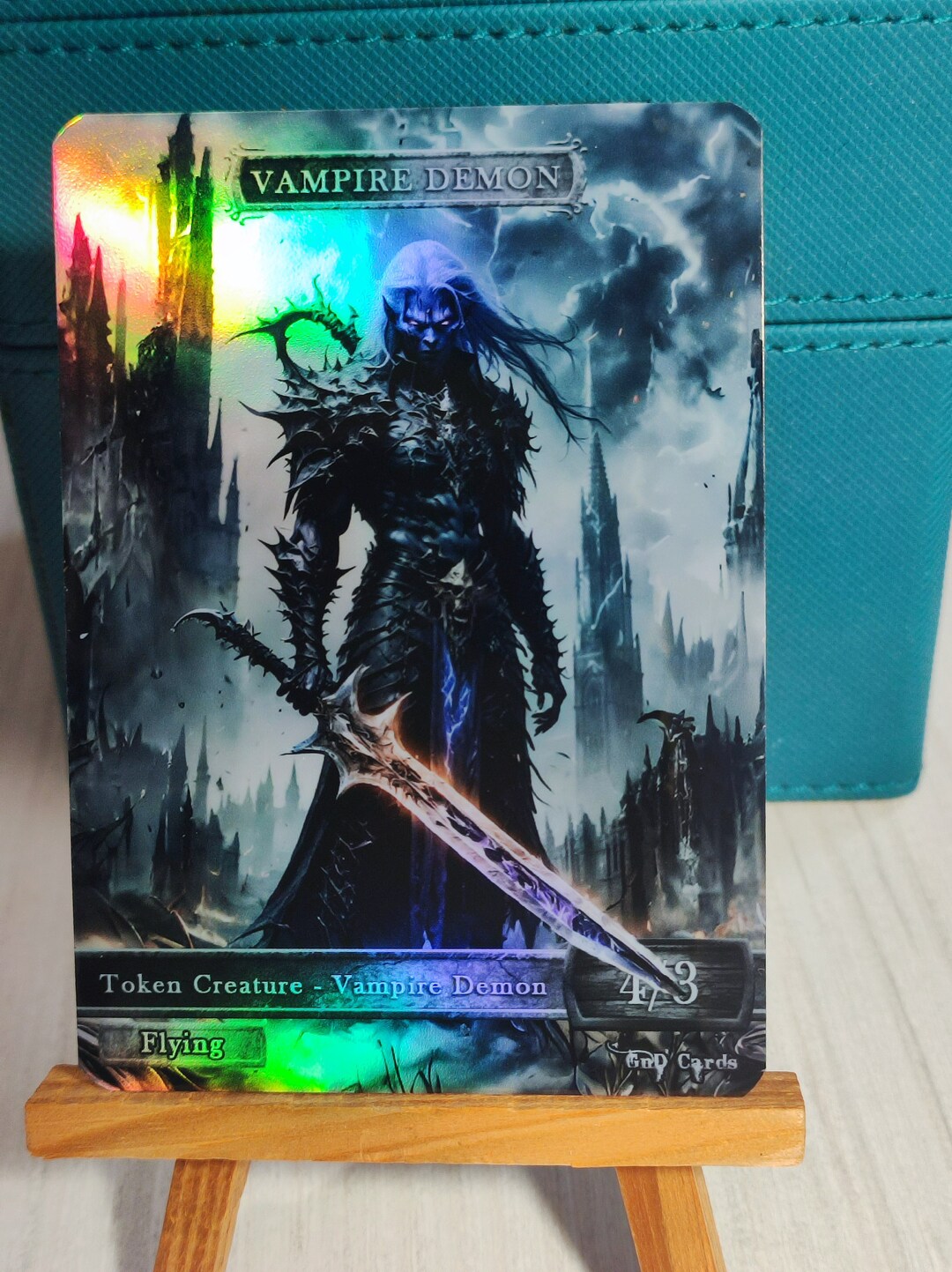 1x Vampire Demon #4 *FOIL LAMINATED* Custom Altered Token - Etsy