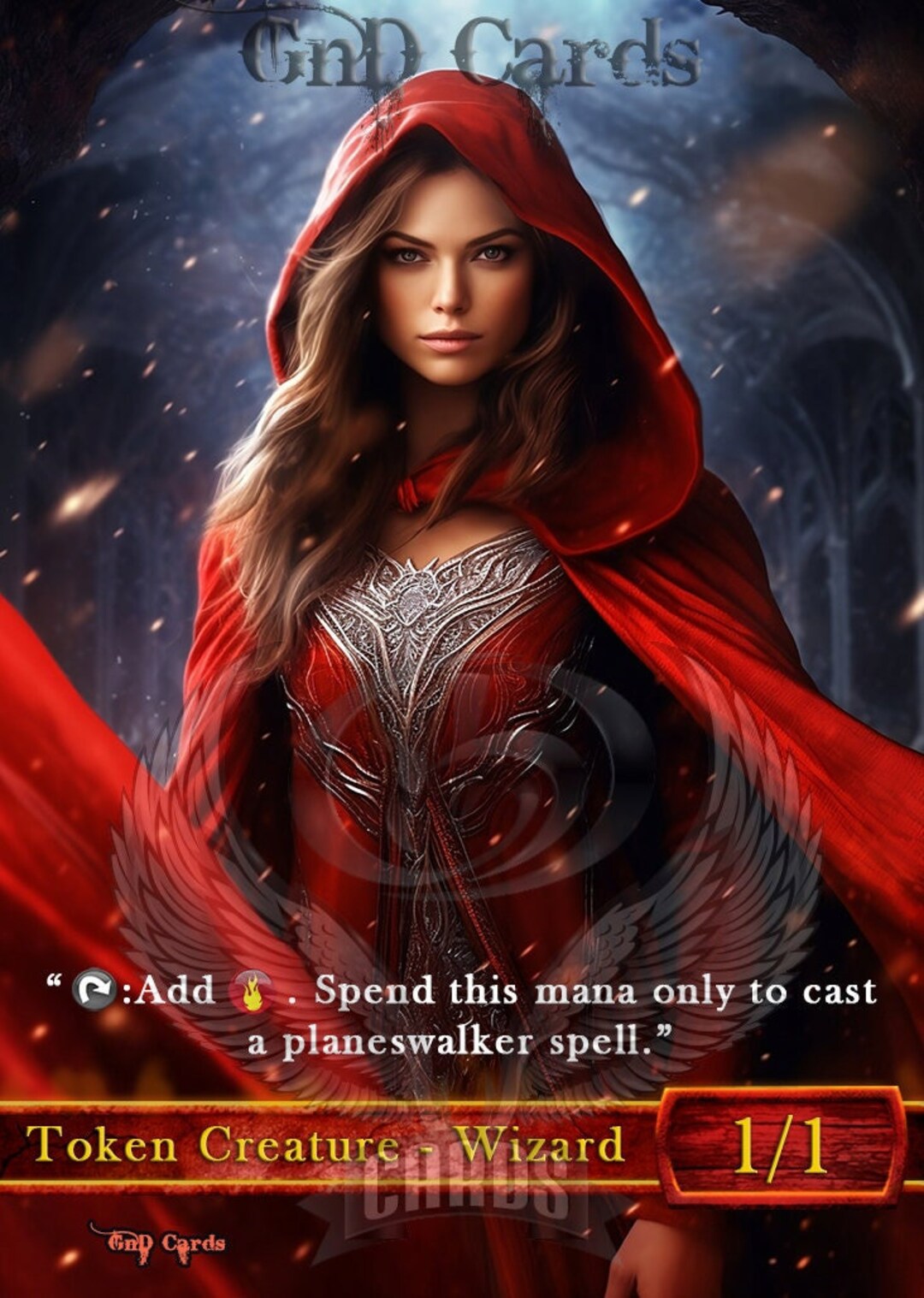 Red Wizard 1 TCG Token Custom Altered - Etsy