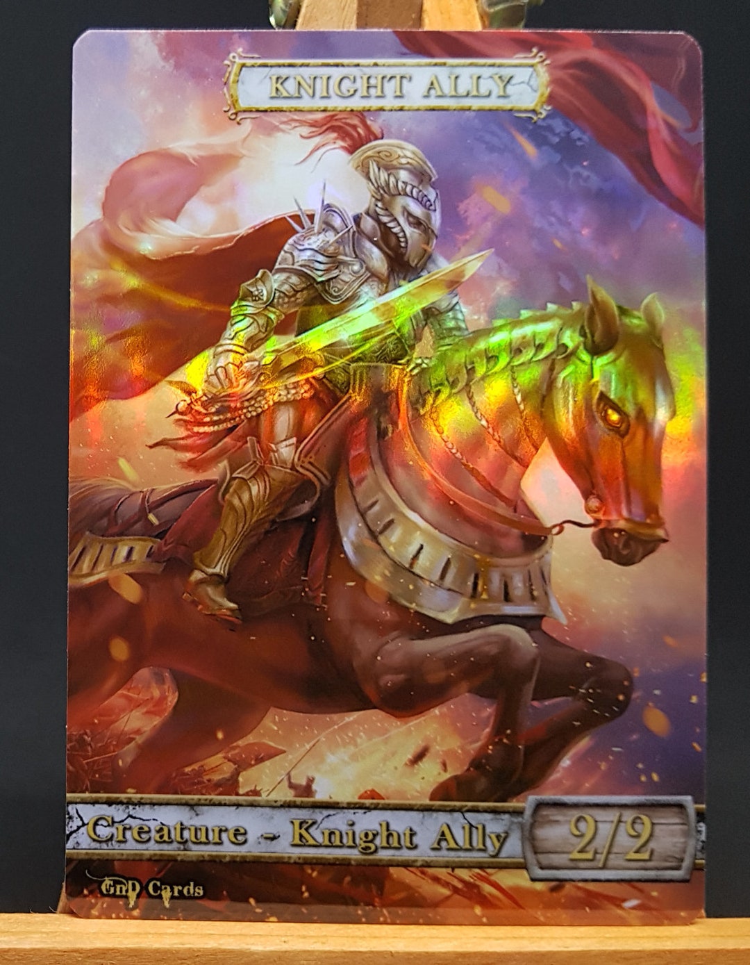 1x *foil* Knight Ally #3 Custom Altered Token - Etsy