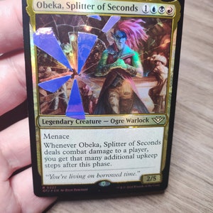 1x Foil Altered Obeka, Splitter of Seconds Gold Vinyl - Etsy