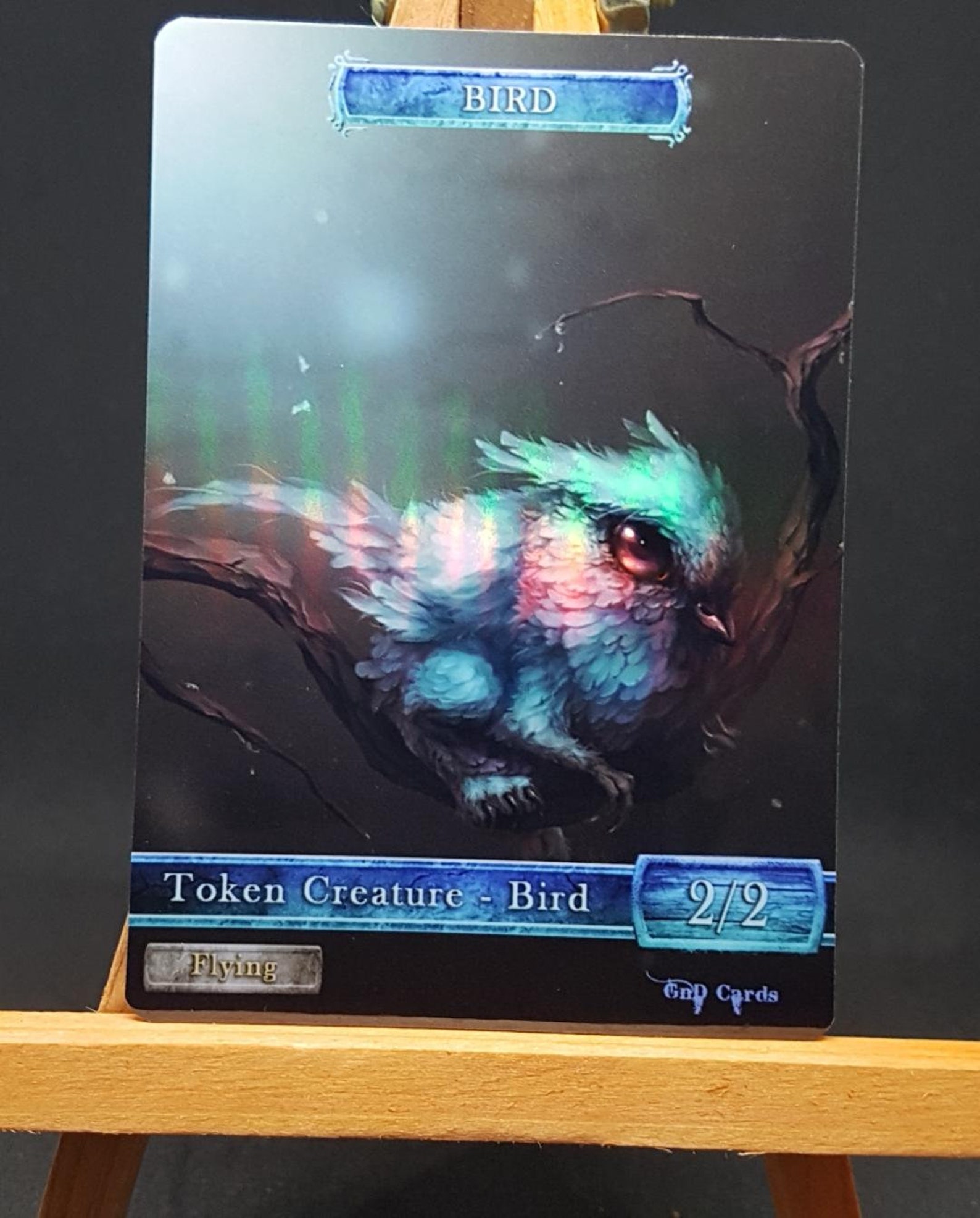 1x Bird Blue 6 FOIL LAMINATED Custom Altered Token - Etsy