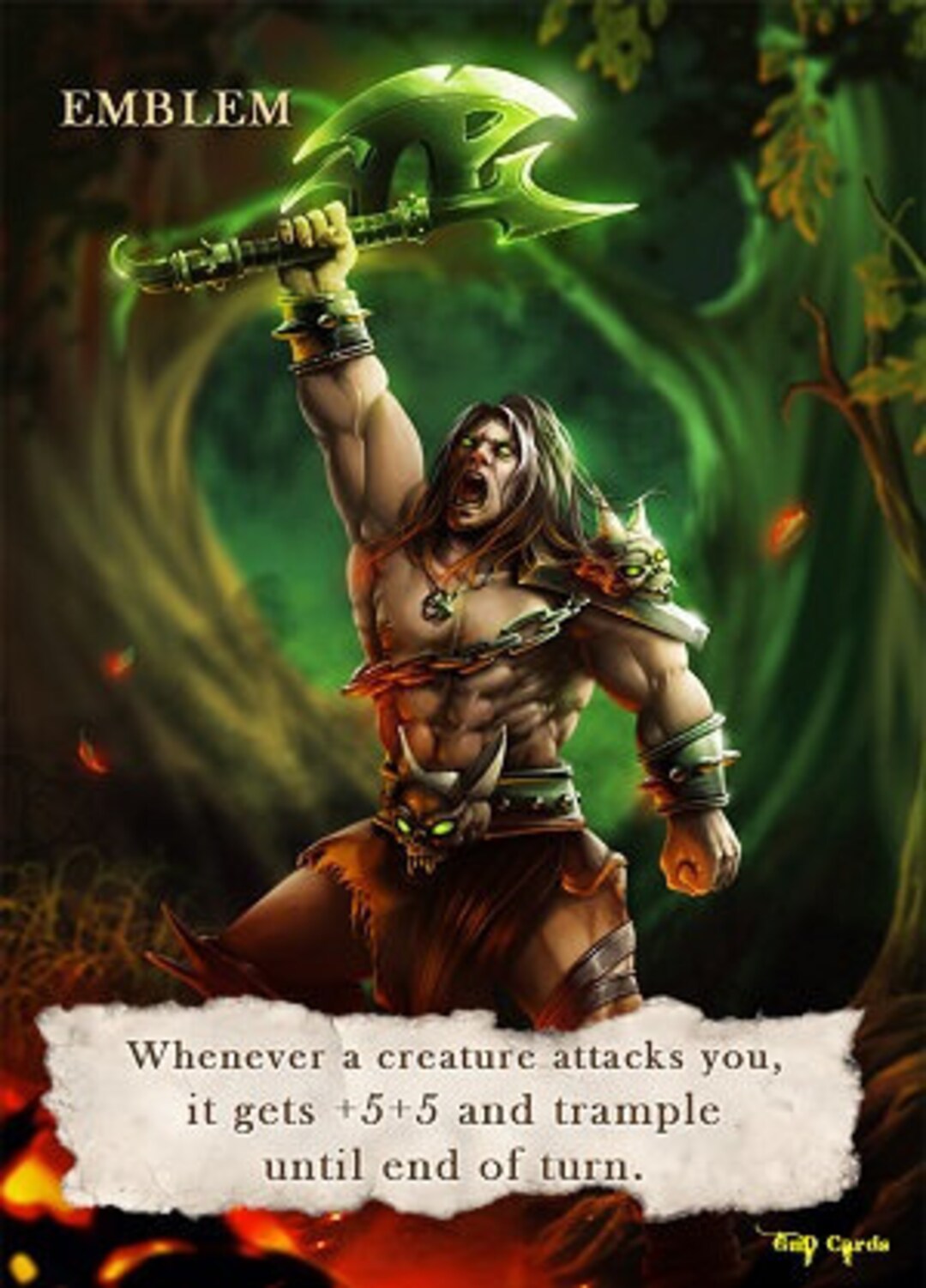 1x Garruk Apex Predator Emblem Custom Altered - Etsy