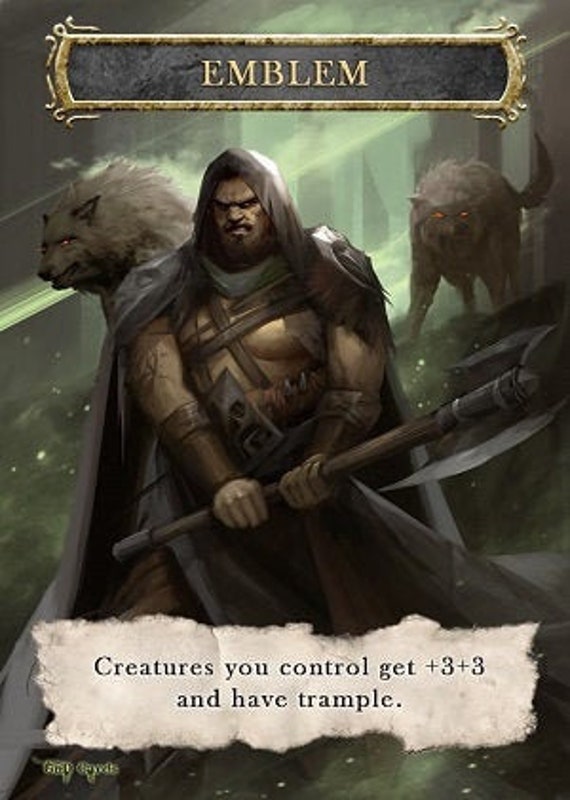 1x Emblem Garruk Cursed Huntsman Custom Altered - Etsy