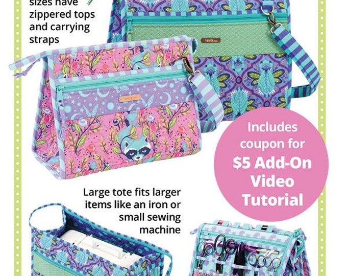 Take a Stand Patterns by Annie Organizer Tote Bag Zipper Caddy PBA273 ...