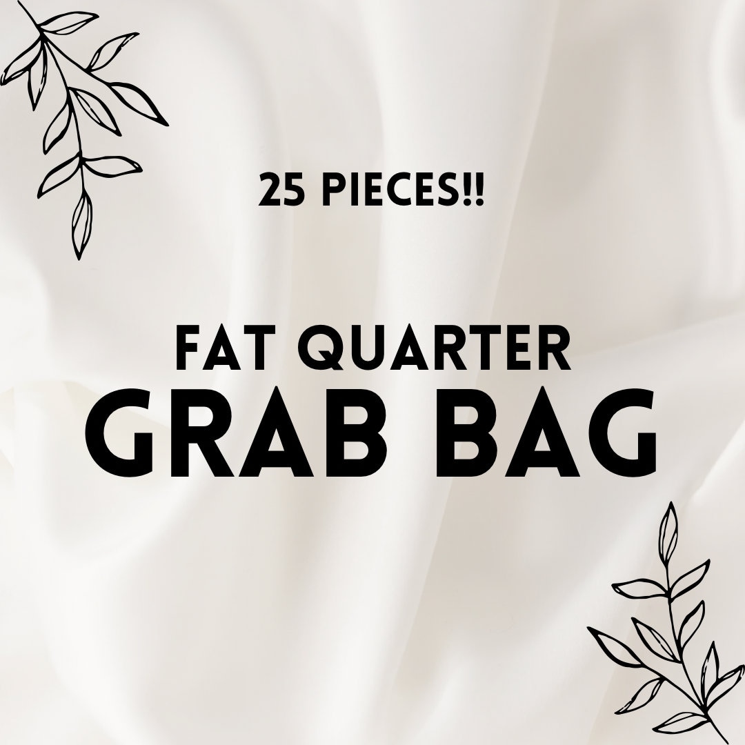 25 Piece Fat Quarter Mystery Surprise Grab Bag 100% Cotton Quilt ...