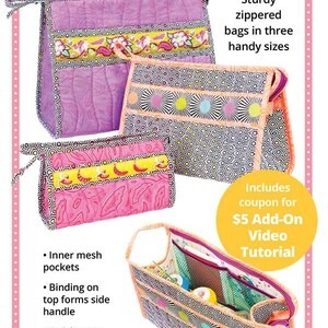 Open Wide 2.0 Patterns by Annie Organizer Tote Bag Zipper Caddy PBA246 ...