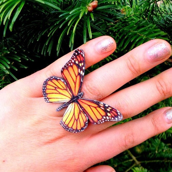 Butterfly Wing Ring - Etsy