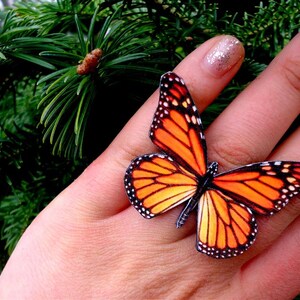 Monarch Butterfly Ring Butterfly Jewelry Butterfly Wing - Etsy