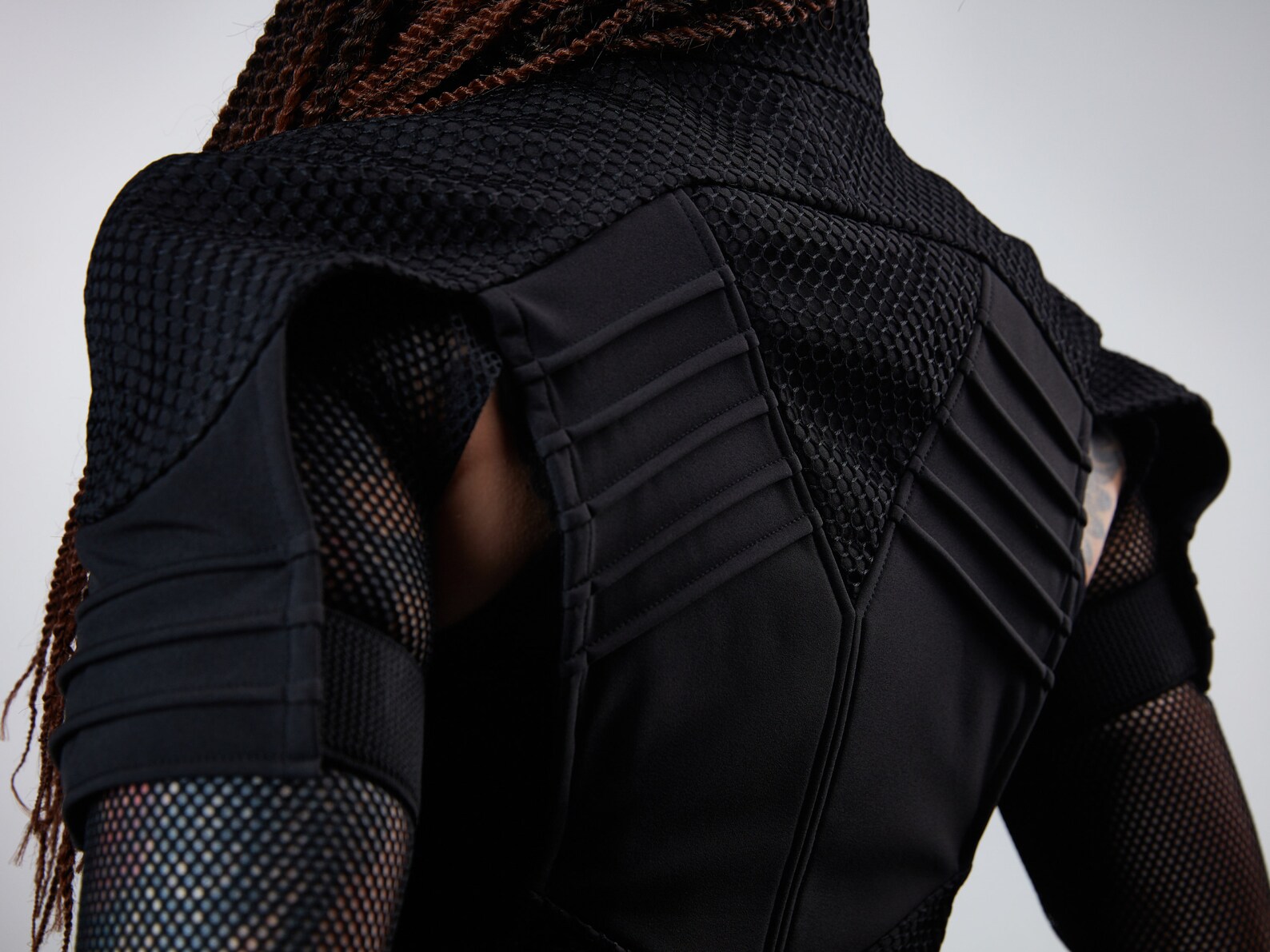 Black Cyberpunk Armor Sci-fi Vest Holster 488-L Woman - Etsy