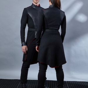 Male Sith Cosplay Costume, Black Tailcoat Second Sister Inquisitor ...