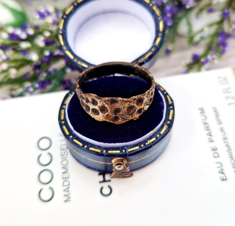 Antique Ancient Medieval Tudor Gold Bronze Medieval Pitted Statement ...