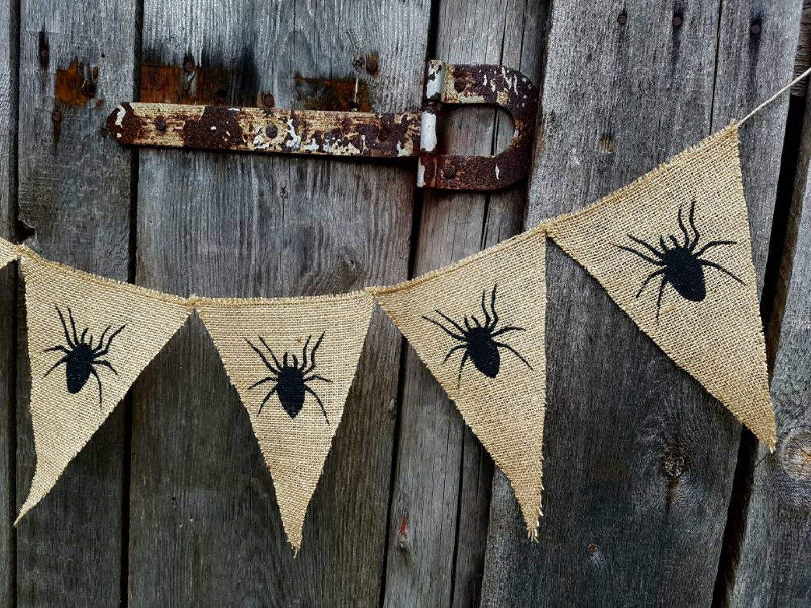 Halloween Spider Banner Halloween Banner Halloween Decoration | Etsy