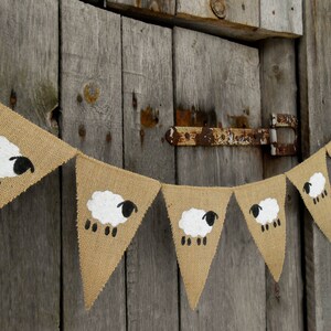 Sheep Banner Lamb Banner Easter Banner Lamb Bunting Nursery Banner Baby ...