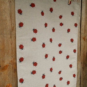 Ladybug Towel Ladybird Towel Ladybug Tea Towel Linen Towel Hand Towel ...