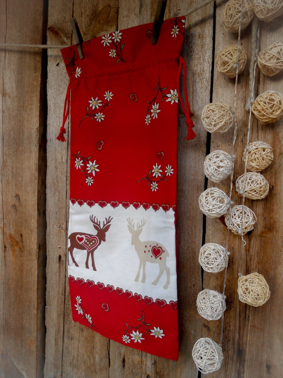 Stag Santa Sacks Swedish Christmas Scandinavian Christmas Gift - Etsy