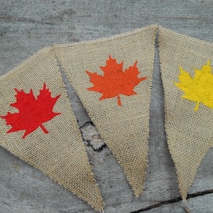 Thanksgiving Decor Fall Banner Maple Leaf Banner Maple Leaves Banner ...