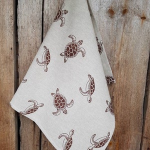 Turtle Tea Towel Turtle Towel Turtle Decor Turtles Towel - Etsy