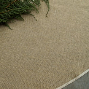 Christmas Burlap Tree Skirt Rustic Christmas Tree Skirt Christmas Decor ...