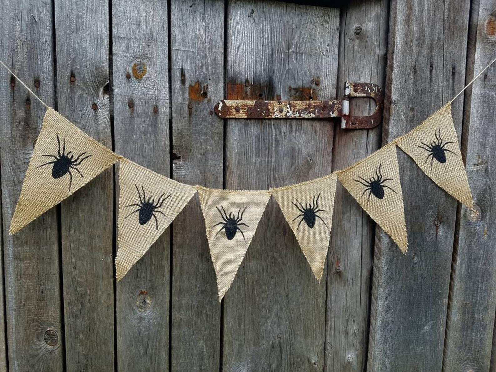 Halloween Spider Banner Halloween Banner Halloween Decoration | Etsy