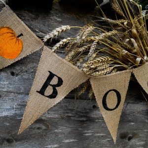 Halloween Decor Halloween Burlap Banner Fall Decor Halloween ...