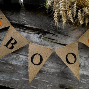 Boo Banner Halloween Banner Halloween Bunting Halloween Garland ...
