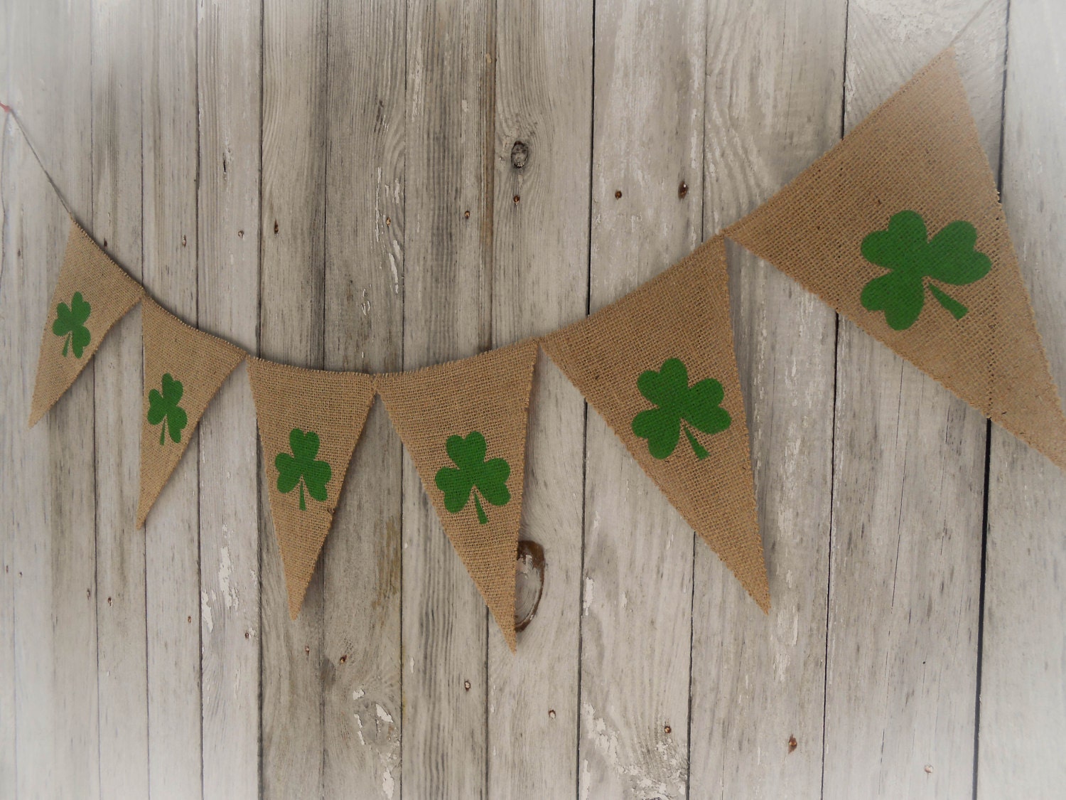 St Patricks Day Banner Shamrock Banner Shamrock Bunting | Etsy