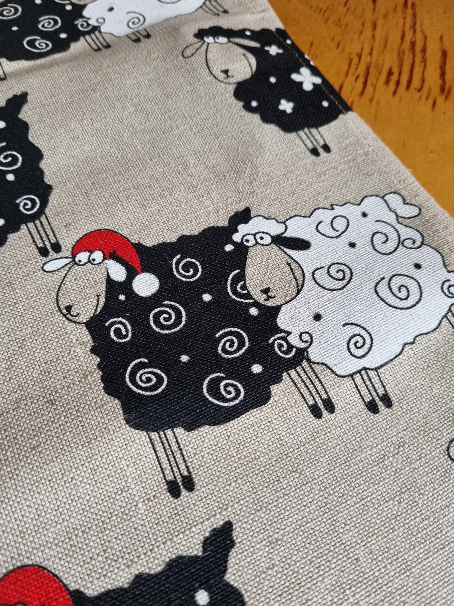 Christmas Towel British Sheep Tea Towel Kitchen Towel Christmas Sheep ...