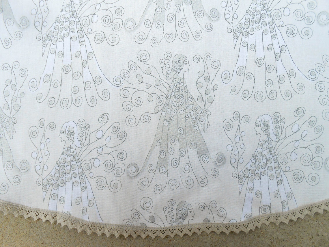 Christmas Angel Christmas Tree Skirt Christmas Silver | Etsy