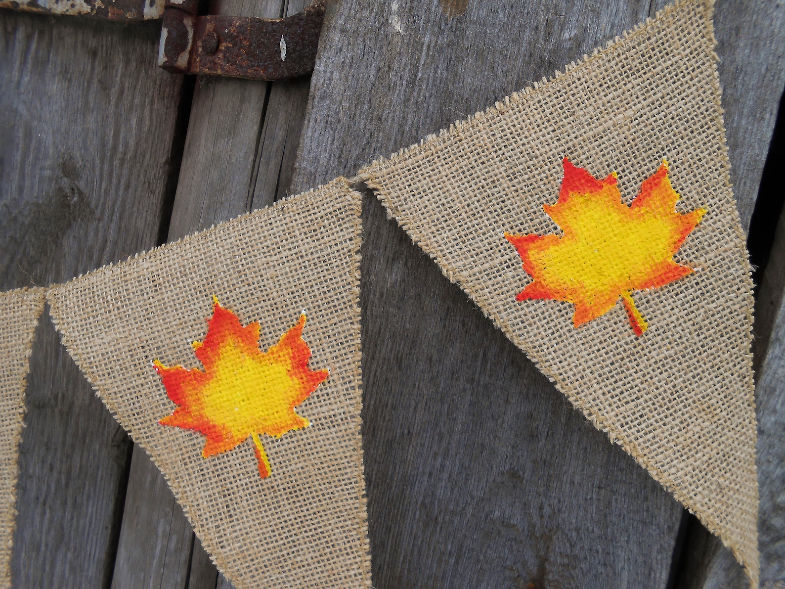 Autumn Banner Fall Banner Maple Leaf Banner Maple Banner | Etsy