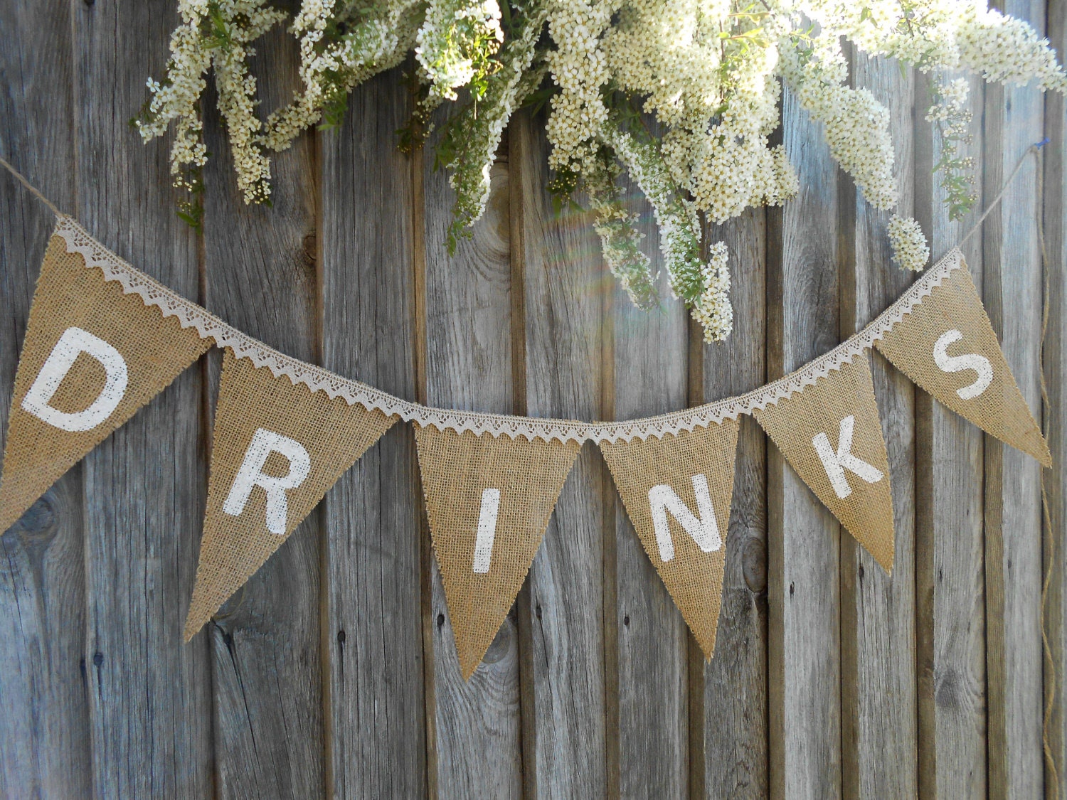 Wedding Drinks Banner Family Celebration Drinks Burlap Banner | Etsy