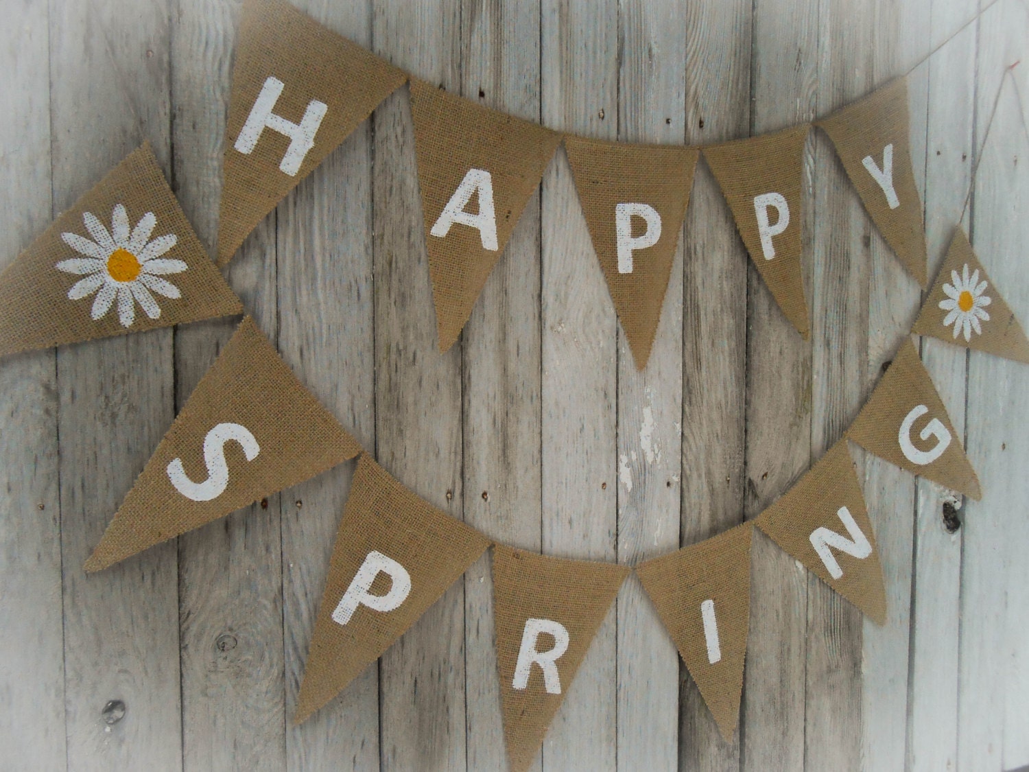 Happy Spring Banner Spring Garland Spring Bunting Spring Decor | Etsy