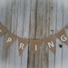 Spring Banner Spring Bunting Spring Decor Easter Decor Burlap Banner ...