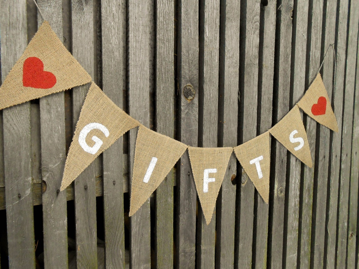 Gift Banner Party Gifts Banner Wedding Gifts Sign Party Decor - Etsy
