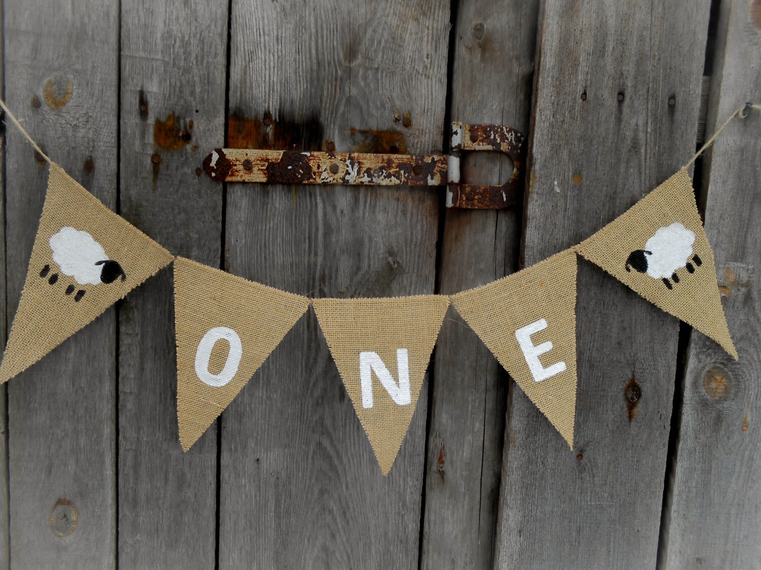 One Banner 1st Birthday Banner High Chair Banner Sheep Banner | Etsy