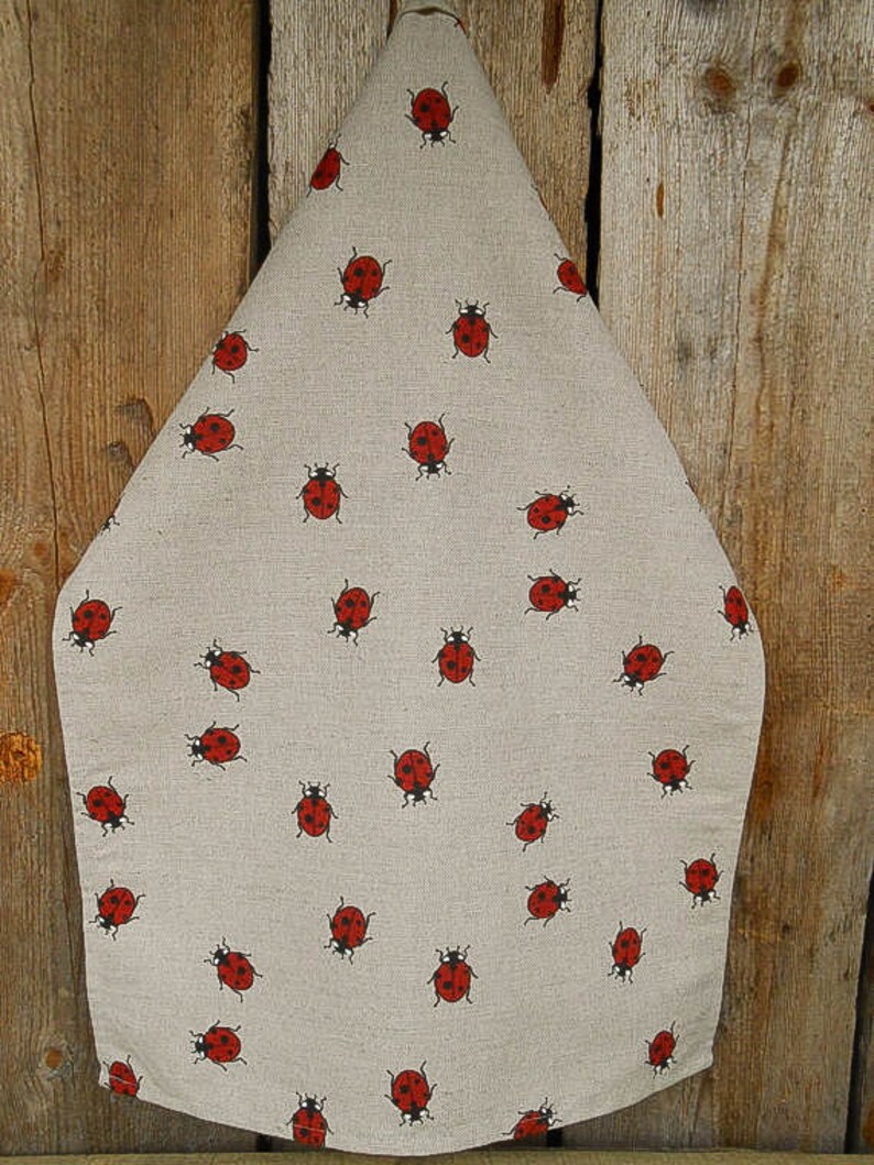 Ladybug Towel Ladybird Towel Ladybug Tea Towel Linen Towel | Etsy