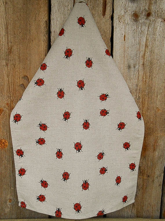 Ladybug Towel Ladybird Towel Ladybug Tea Towel Linen Towel | Etsy