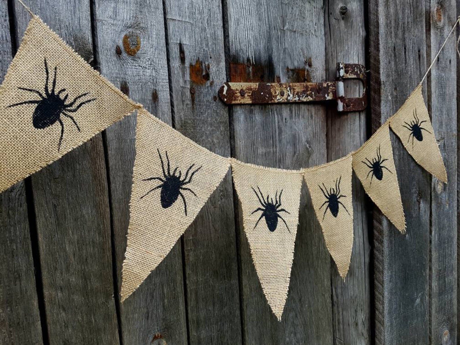 Halloween Spider Banner Halloween Banner Halloween Decoration | Etsy