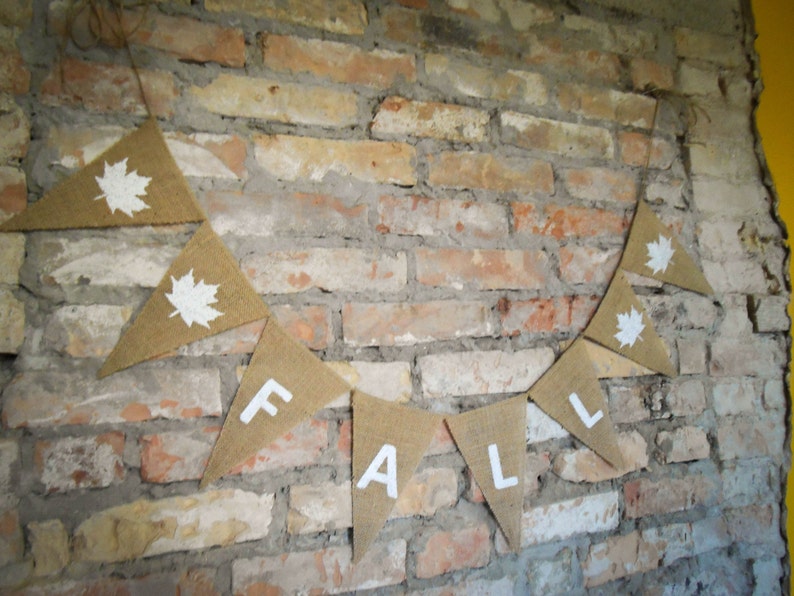 Fall Banner Fall Bunting Fall Garland Autumn Decor - Etsy