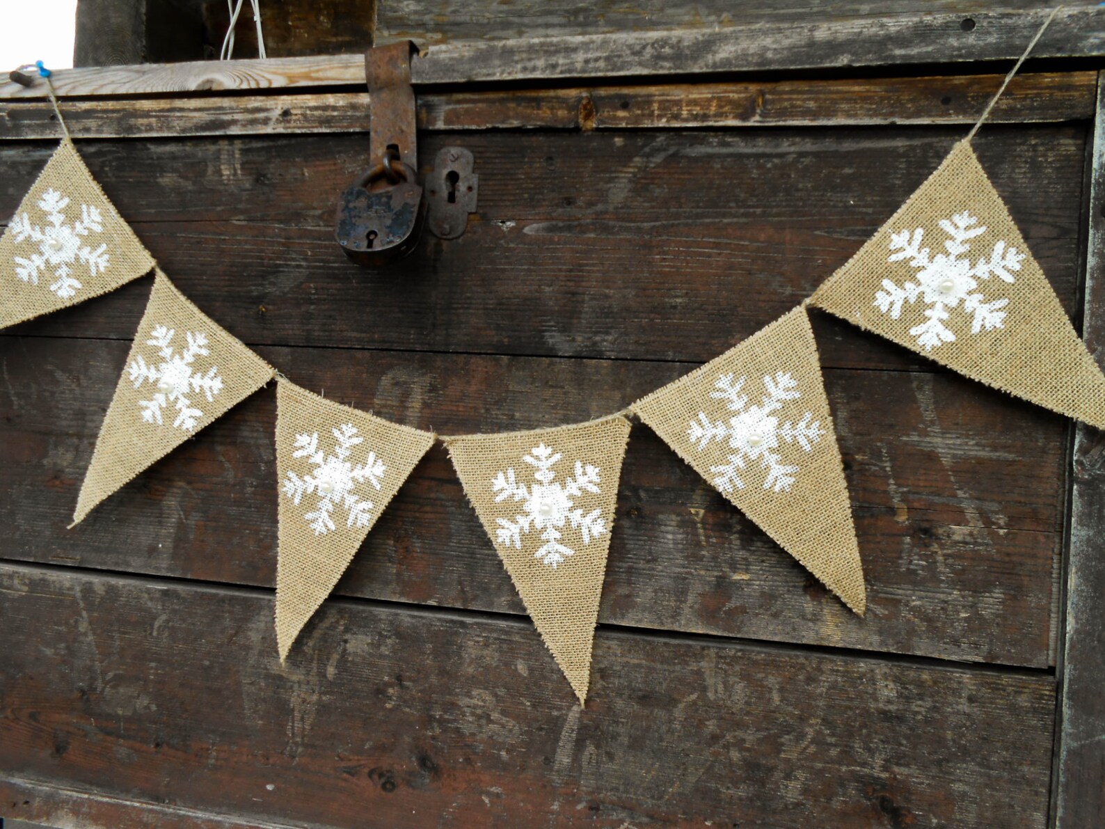 Snowflakes Banner Holiday Decor Snowflakes Garland Christmas - Etsy