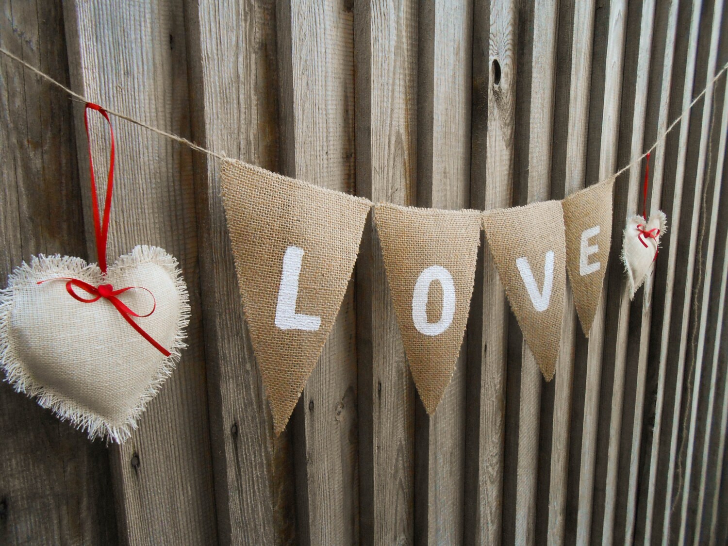 Valentines Day Decor Valentines Day Bunting Love Banner - Etsy