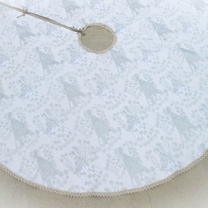 Christmas Angel Christmas Tree Skirt Christmas Silver Christmas Silver ...